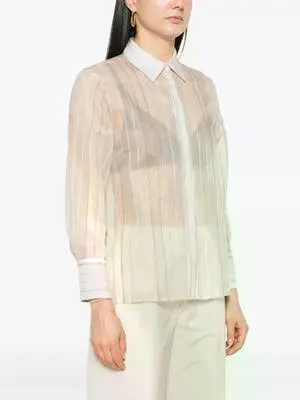 Peserico Striped Organza Shirt