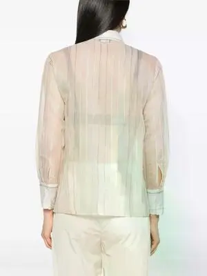 Peserico Striped Organza Shirt