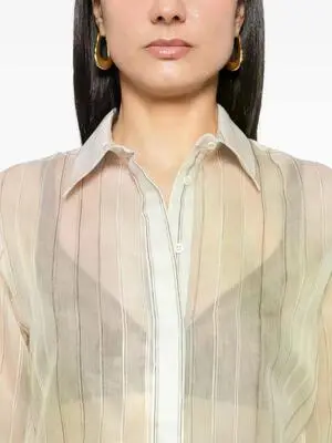 Peserico Striped Organza Shirt