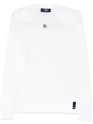 Fendi Ff-motif Sweater - White