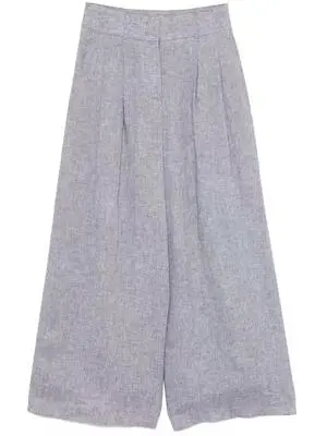 Peserico Pleated Palazzo Trousers