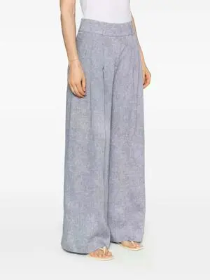 Peserico Pleated Palazzo Trousers