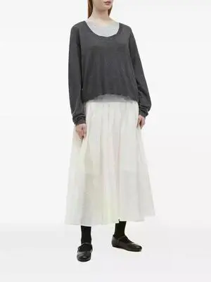 B+AB Pleated Midi Skirt