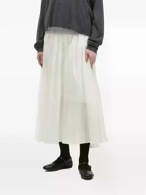 B+AB Pleated Midi Skirt