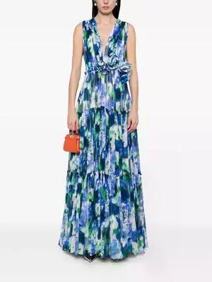 Costarellos Arella Gown - Blue