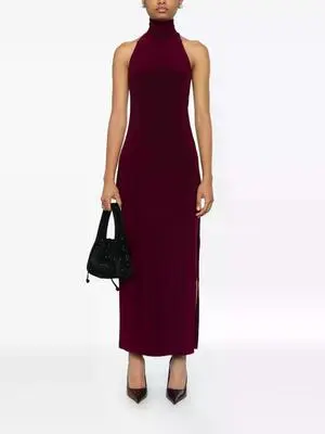 Norma Kamali Halterneck Maxi Dress