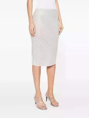 Casablanca Crystal-monogram Skirt