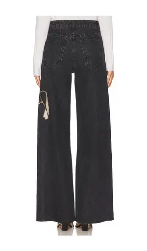 UNDERSTATED LEATHER Horsey Jeans - Black
