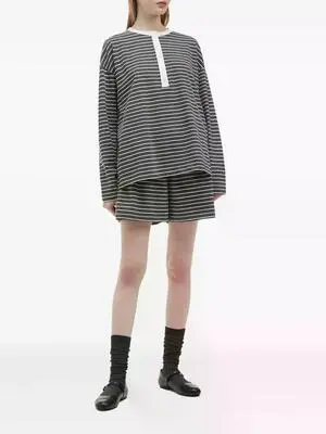 B+AB Striped Shorts Set - Grey