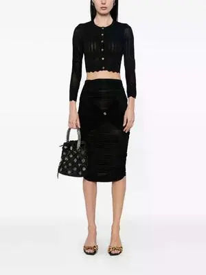 Elisabetta Franchi Draped Midi Skirt
