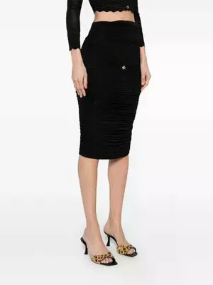 Elisabetta Franchi Draped Midi Skirt