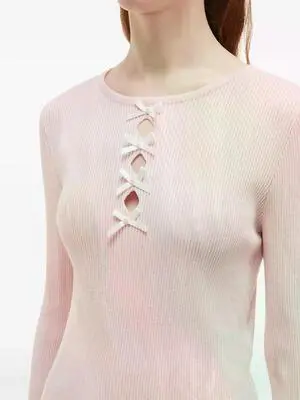 B+AB Cut-out Ribbed Top - Pink