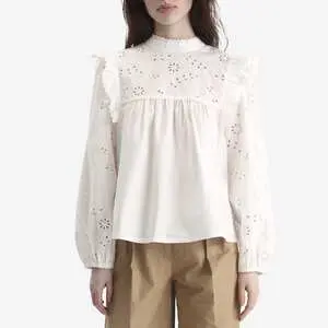 WEEKEND BY MAX MARA Taddeo Frill Long Sleeve Blouse