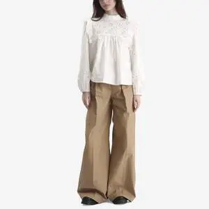 WEEKEND BY MAX MARA Taddeo Frill Long Sleeve Blouse