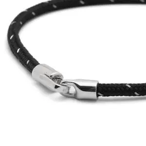 Miansai Cruz Rope Bracelet - Black/steel