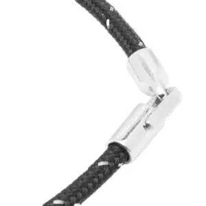 Miansai Cruz Rope Bracelet - Black/steel