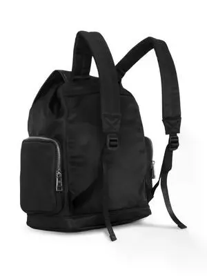 GANNI Bucky Logo-plaque Backpack - Black