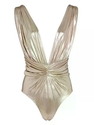 Giambattista Valli Metallic Swimsuit - Gold