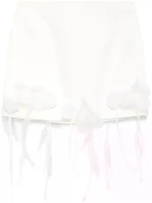 ROTATE BY BIRGER CHRISTENSEN 3d Lily Mini Skirt - White