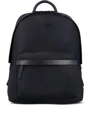 Emporio Armani Logo Backpack - Black