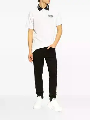 Versace Logo Patch Jeans
