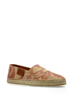 Etro Paisley-print Linen Espadrilles - Neutrals