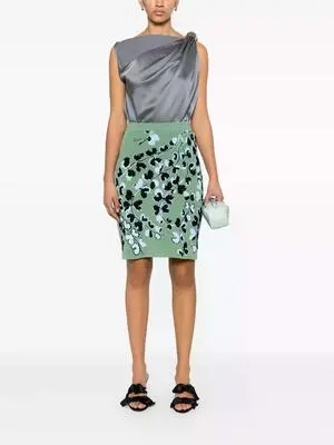 LANVIN Floral-jacquard Mini Skirt