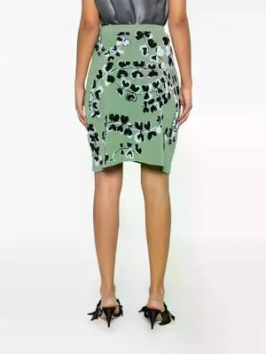 LANVIN Floral-jacquard Mini Skirt