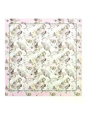 GENNY Abstract-pattern Scarf - Pink