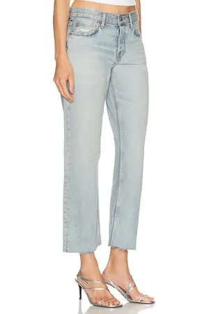 RE/DONE Easy Straight Crop Jeans