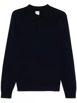 Paul Smith Merino-wool Longsleeved Polo Shirt