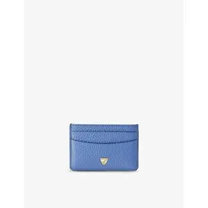 ASPINAL OF LONDON Slim Leather Card Holder Capri Blue
