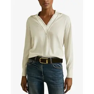 REISS Nina Wool Cricket Jumper