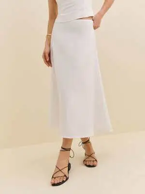 Linen Midi Skirts