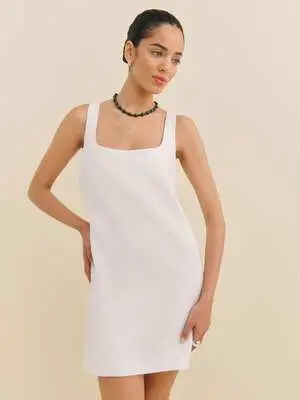 REFORMATION Hamley Linen Mini Dress
