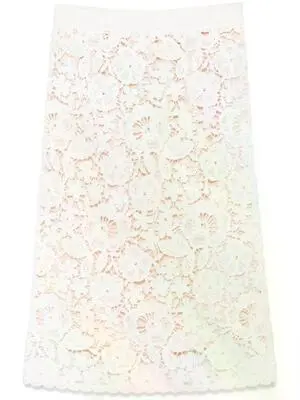 P.a.r.o.s.h Embroidered Midi Skirt