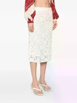 P.a.r.o.s.h Embroidered Midi Skirt
