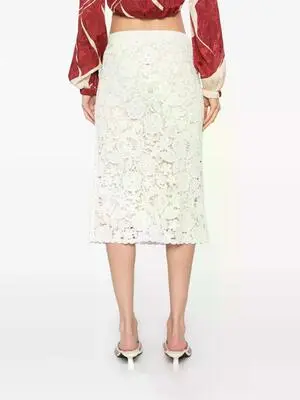 P.a.r.o.s.h Embroidered Midi Skirt