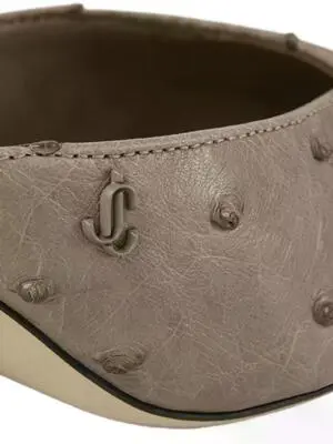 JIMMY CHOO Vivi 65 Heeled Mules - Neutrals