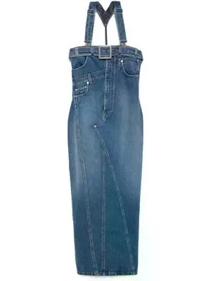JEAN PAUL GAULTIER Denim Overall Dress - Blue