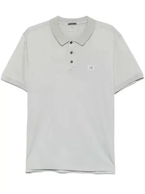 C.P. COMPANY Cotton Polo Shirt - Grey