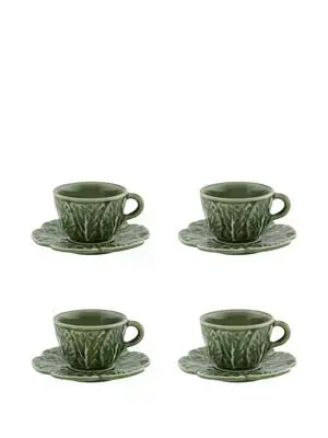 BORDALLO PINHEIRO Cabbage Coffee Cup And Saucer - Green