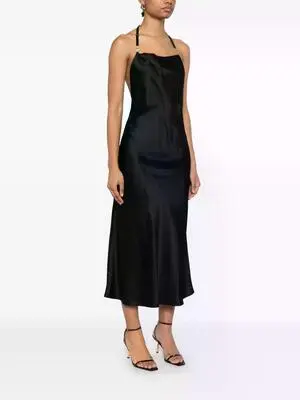 MARINE SERRE Satin Maxi Slip Dress