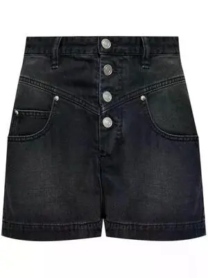 Isabel Marant Étoile Jovany Denim Shorts - Black