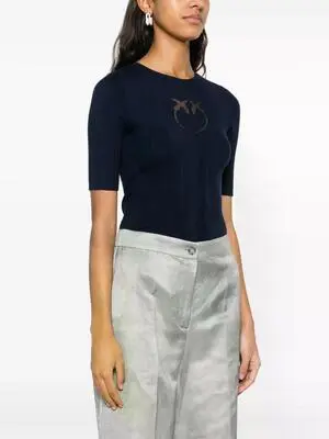 Pinko Love Birds T-shirt - Blue