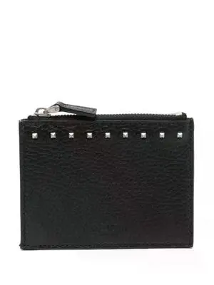 Valentino Garavani Rockstud-detail Wallet - Black