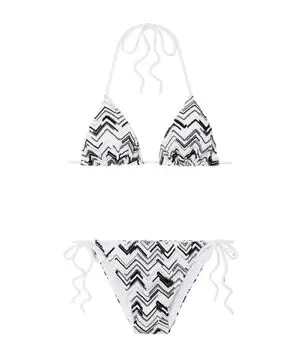 Missoni Striped Crochet-knit Triangle Bikini