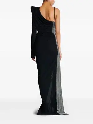 Balmain Pagoda One-shoulder Dress