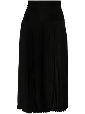 AGNÈS B. Pleated A-line Skirt