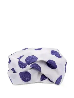 Moschino Polka-dot Turban - White
